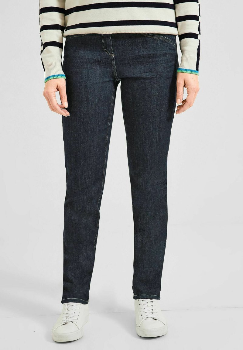 Cecil SLIM FIT - Jeans Slim Fit - blau/dark-blue denim - Zalando.ch