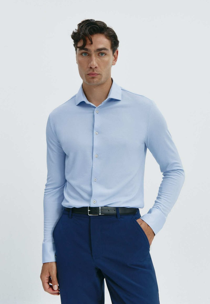 Sepiia NON IRON STAIN REPELLENT - Shirt - light blue denim/light-blue ...