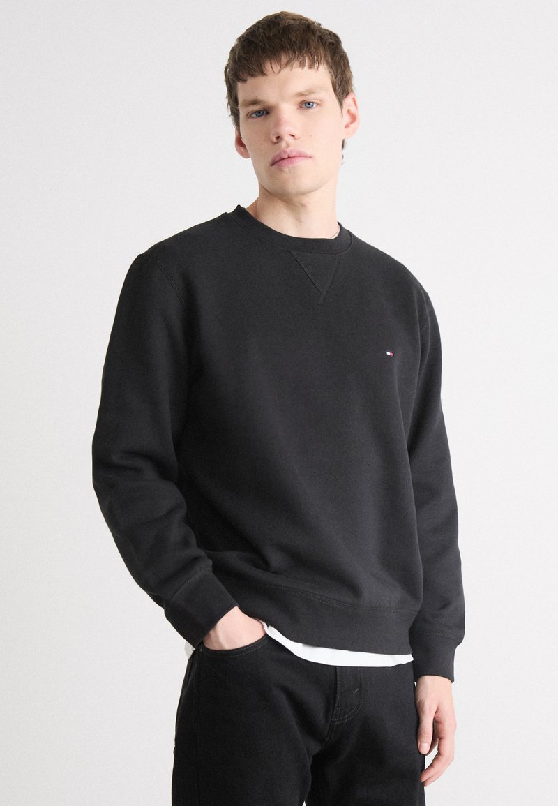 Tommy Hilfiger ESSENTIAL CREWNECK - Sweatshirt - black - Zalando.co.uk