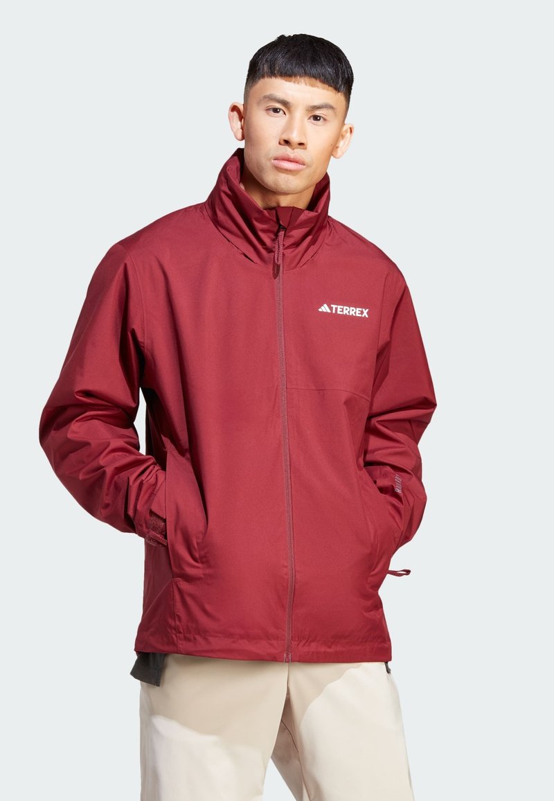 Adidas Terrex TERREX MULTI RAINREADY2L - Giacca hard shell - shadow red ...