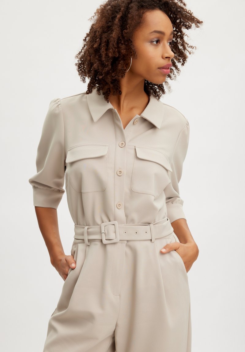 Gestuz JOELLEGZ - Jumpsuit - string/beige - Zalando.ie