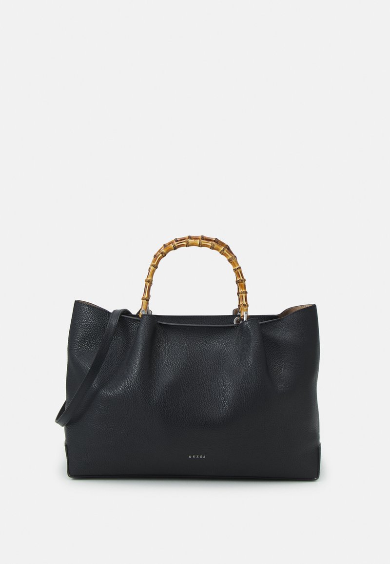 Guess LUXE AIDA MEDIUM SATCHEL - Käekott - schwarz/must - Zalando.ee