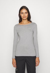 Marc O'Polo LONG SLEEVE ROUND NECK SOLID - Topper langermet - cloudy ...