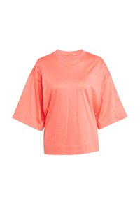 adidas Sportswear SOFT LUX LOOSE - Long sleeved top - semi turbo/red ...