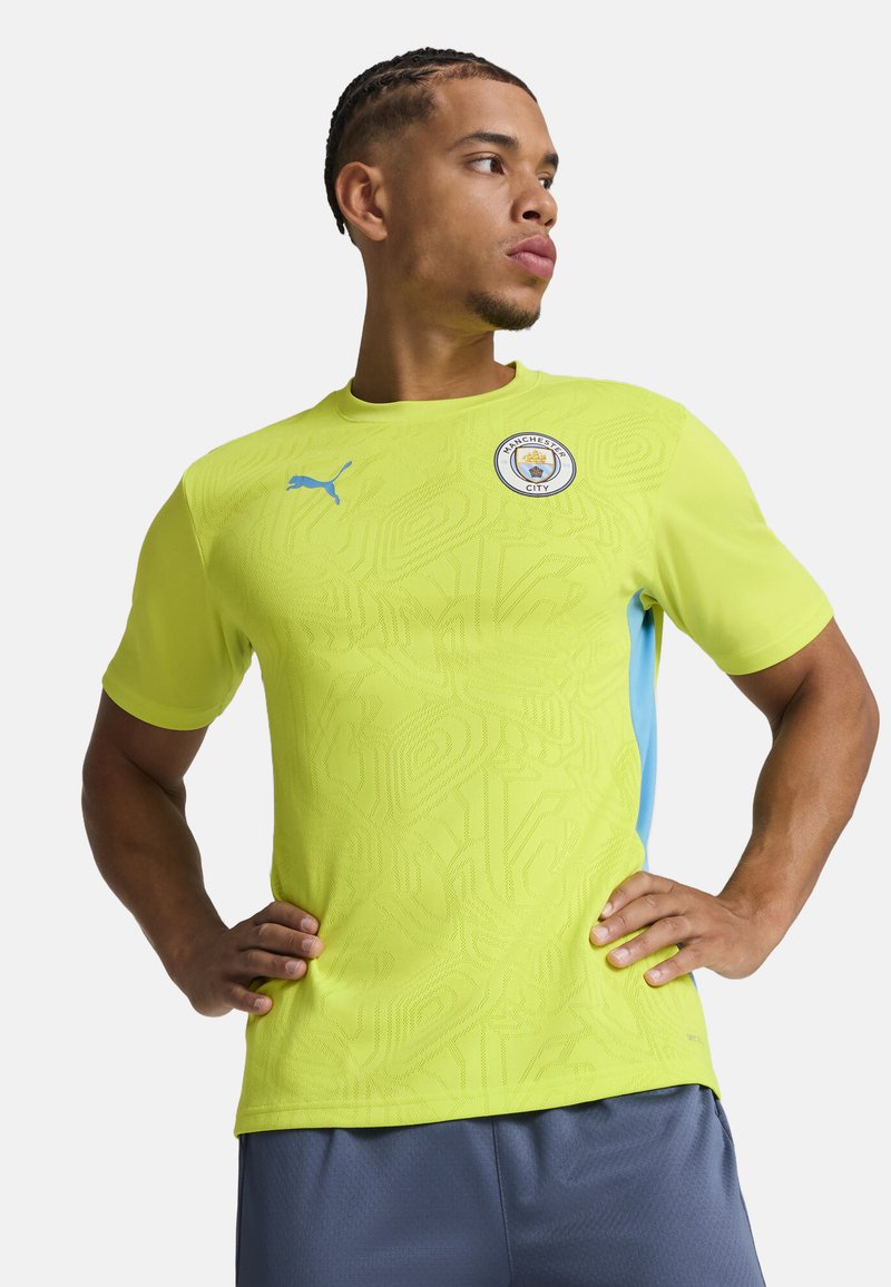 Puma MANCHESTER CITY - Bluză fotbal - yellow glow-magic blue/galben ...