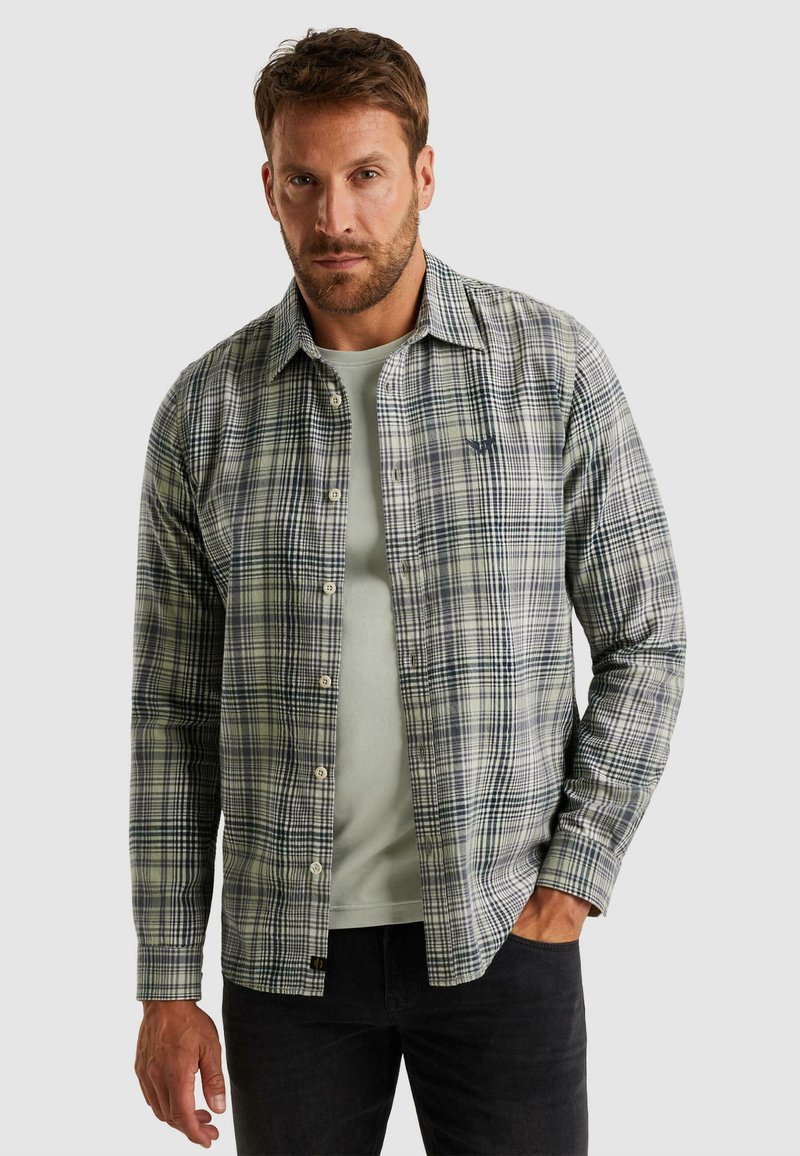 PME Legend MIT KAROMUSTER - Summer jacket - dark army/light green - Zalando