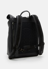 COACH BECK ROLL TOP BACKPACK IN PEBBLE UNISEX - Rygsække - black/sort ...
