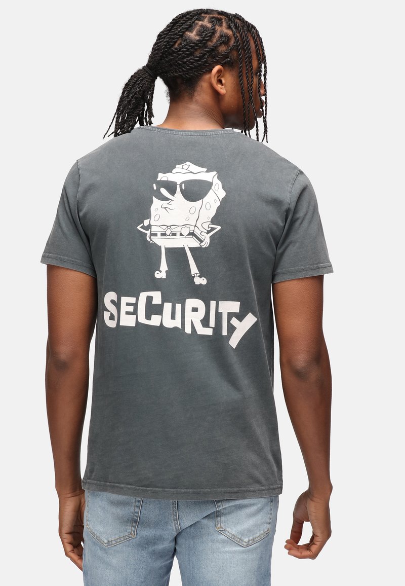 Re:Covered SPONGEBOB SECURITY WASHED - Triko s potiskem - black/tmavě ...