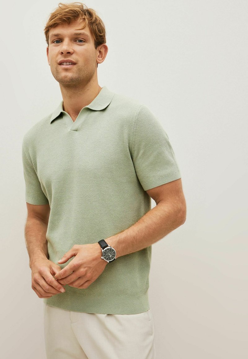 Next TEXTURE SHORT SLEEVE - Poloshirts - sage green/grøn - Zalando.dk