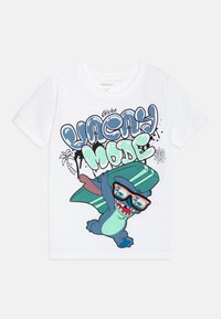 Name it NMMMANUEL STITCH - T-shirt med print - bright white/vit ...