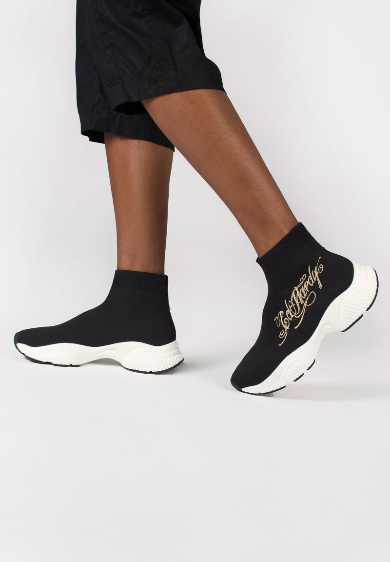 Ed Hardy SCRIPT ED - Baskets montantes - black gold/noir - ZALANDO.BE
