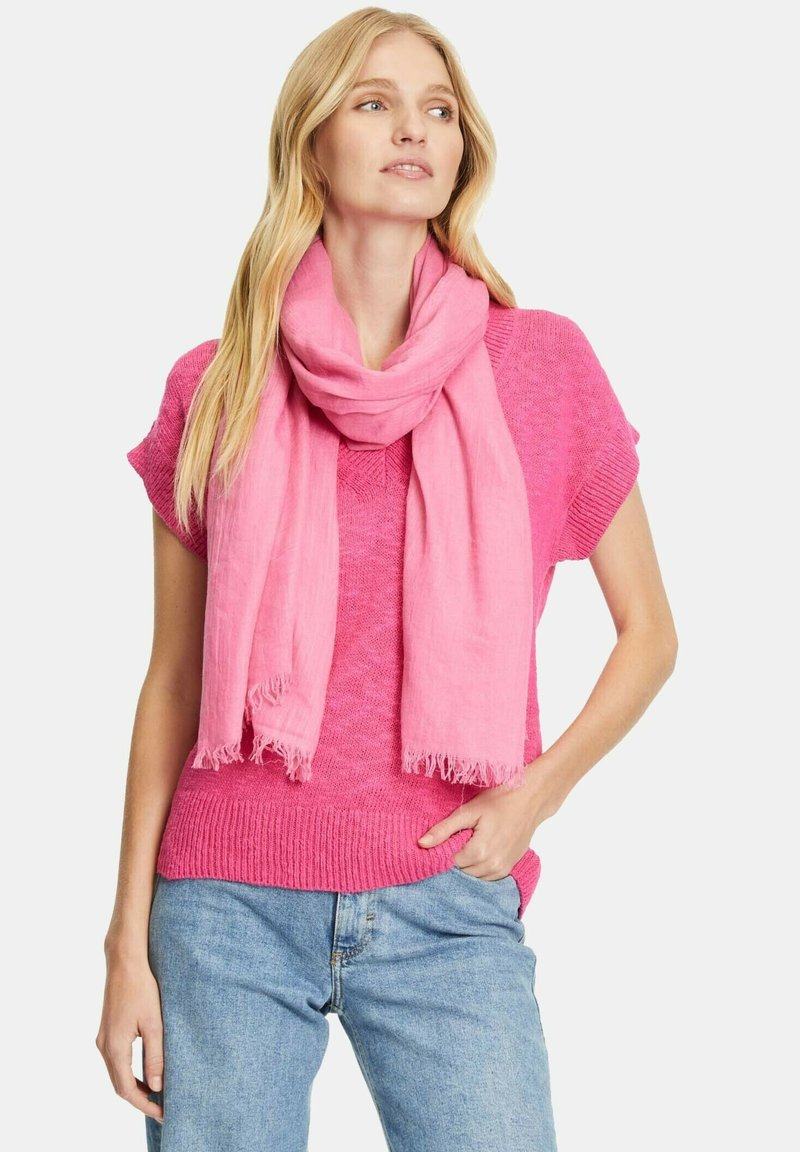 Cartoon MIT FRANSEN - Schal - carmine rose/pink - Zalando