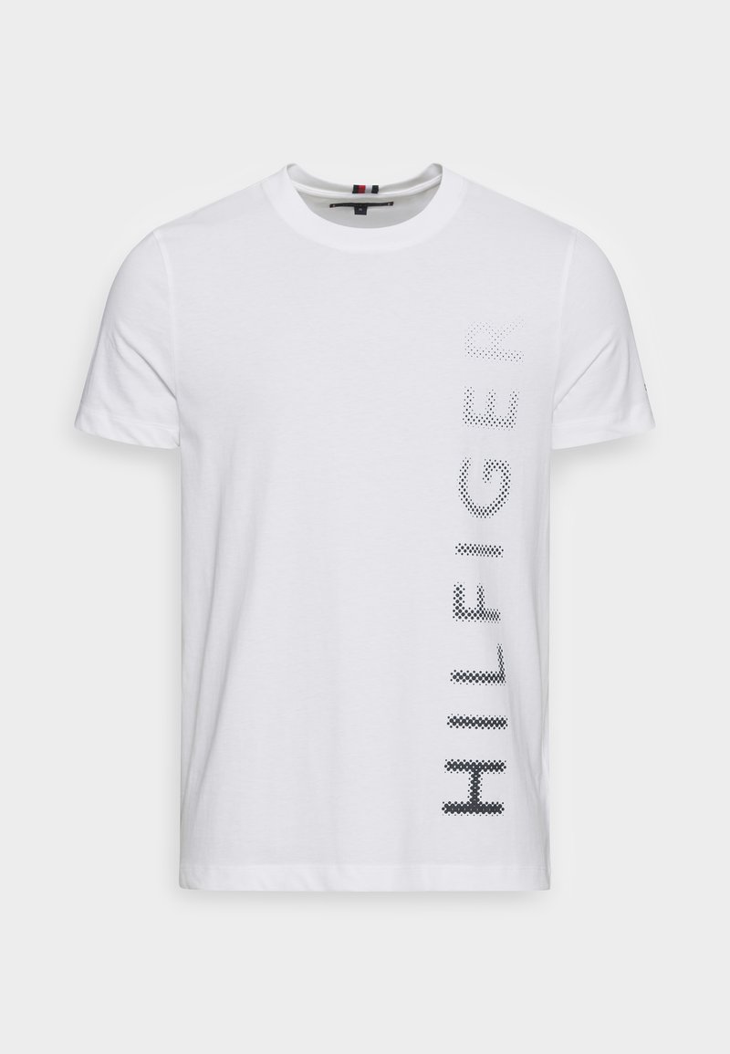 Tommy Hilfiger VERTICAL GRADIENT TEE - T-shirts print - white/hvid ...