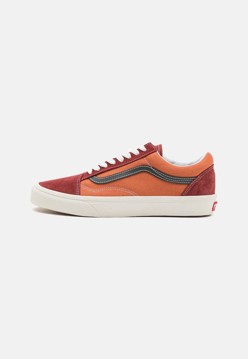 Vans Old Skool Unisex Trainers Earth Tonesautumn Leafdark Red Uk
