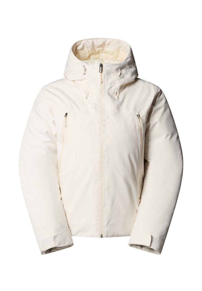 The North Face W TNF RANGE DOWN HOODED JACKET - Gewatteerde jas - white ...
