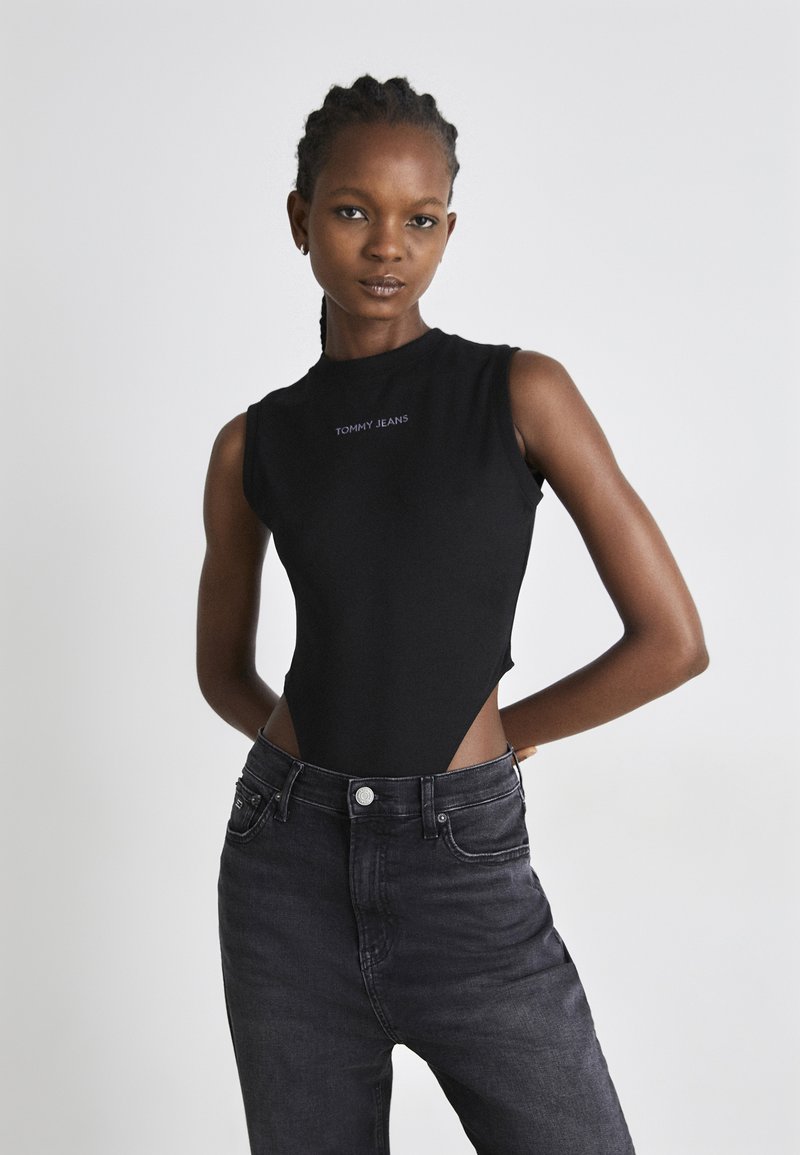 Tommy Jeans SMALL CLASSIC - Topper - black/svart - Zalando.no
