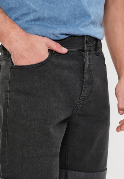 Threadbare THB BURT - Jeans Shorts - black/black denim - Zalando.at