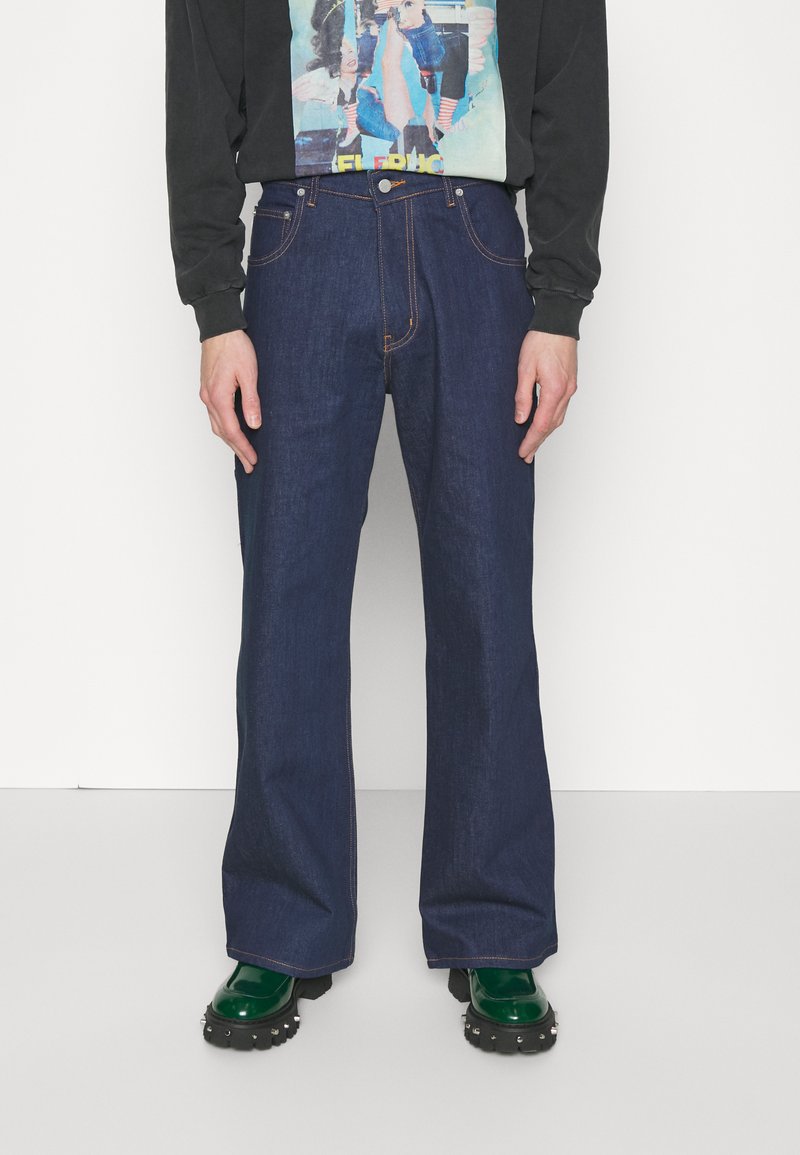 Fiorucci CARPENTER - Straight leg jeans - mid wash/dark-blue denim ...