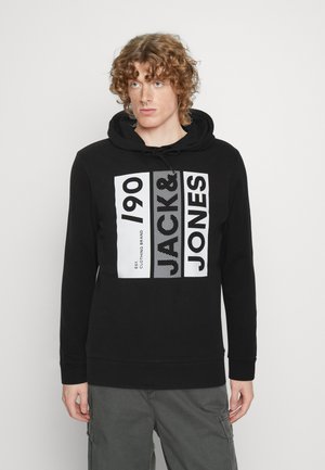 Jack & Jones JORCROWN SKULL HOOD - Sweatshirt - black/schwarz - Zalando.ch