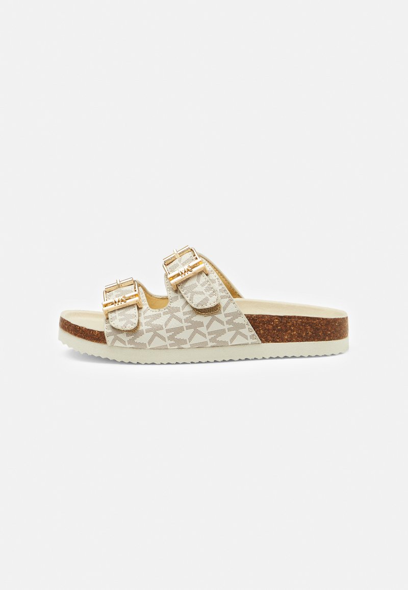 Michael Kors Kids LOREK MONOGRAM - Slip-ins - vanilla/guldfärgat ...