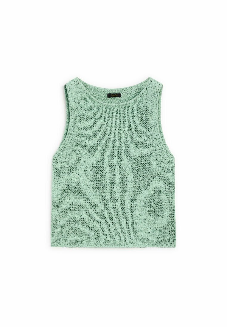 Massimo Dutti FLECKED - Top - turquoise/türkis - Zalando.ch