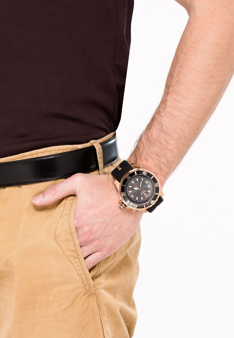 KYBOE GIANT 55 - Watch - schwarz/rosegoldfarben/black - Zalando.co.uk