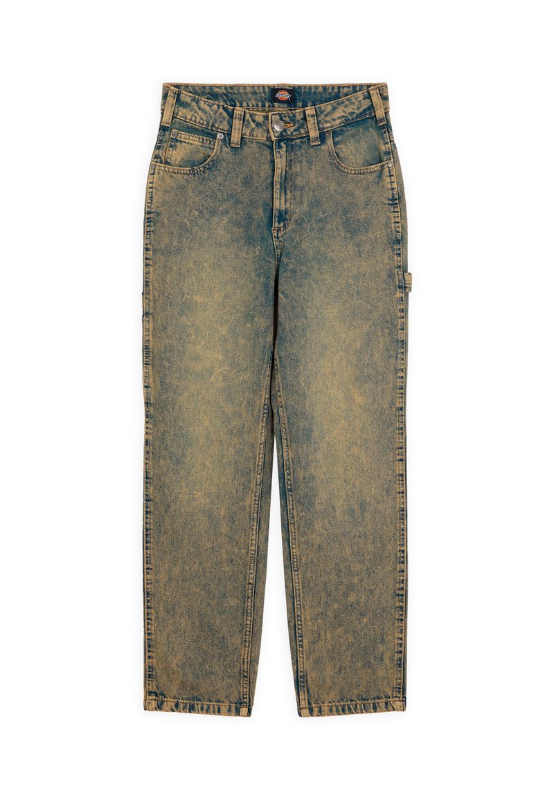 Dickies ELLENDALE - Vaqueros rectos - yellow fade indigo/amarillo claro ...