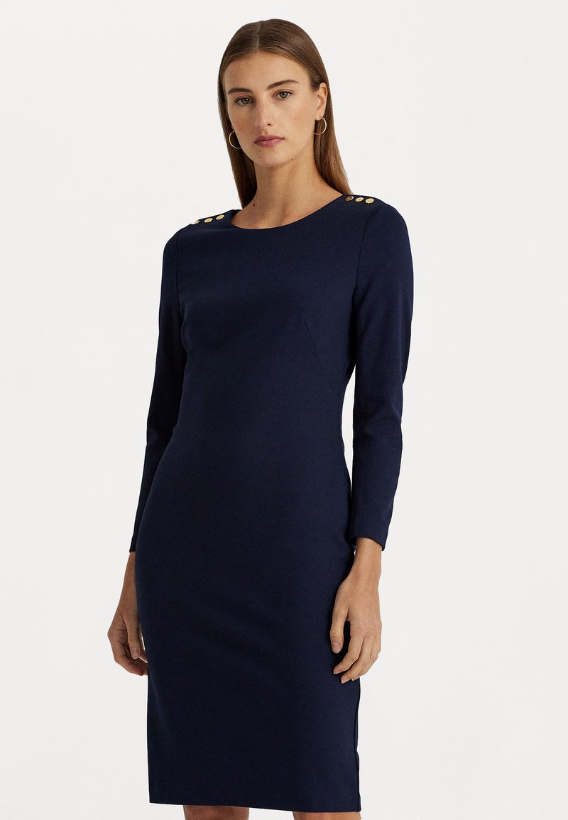 Lauren Ralph Lauren Petite ROMEE SLEEVE DAY DRESS - Jerseykleid - lighthouse navy/blau - Zalando.ch