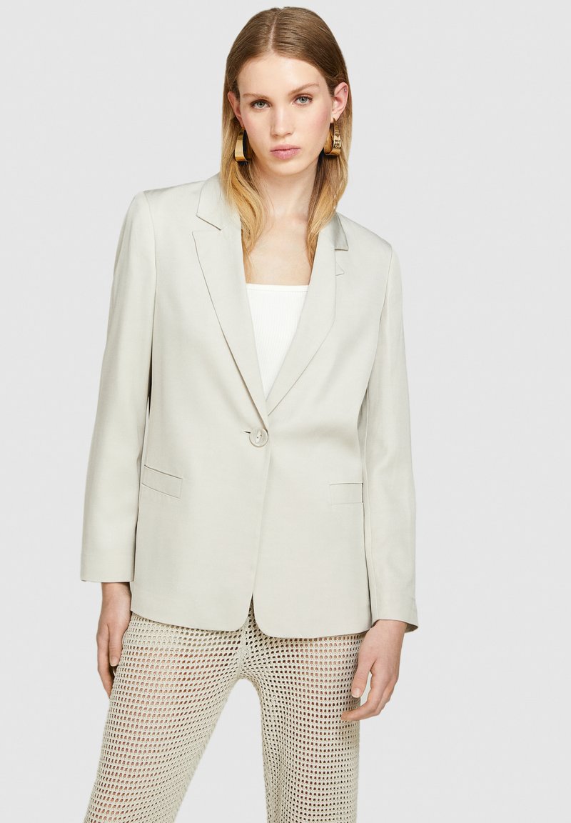 Sisley SINGLE-BREASTED - Blazer - beige - Zalando