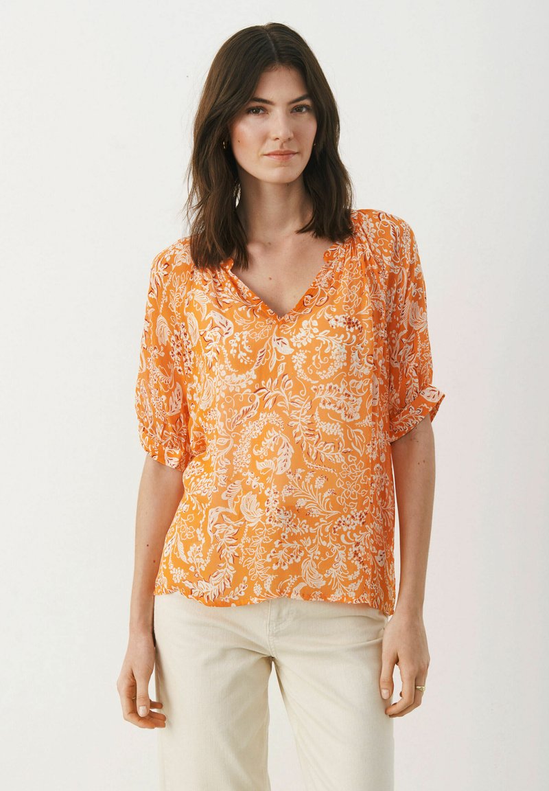 Part Two POPSY - Bluse - mandarin orange botanical/orange - Zalando.ch