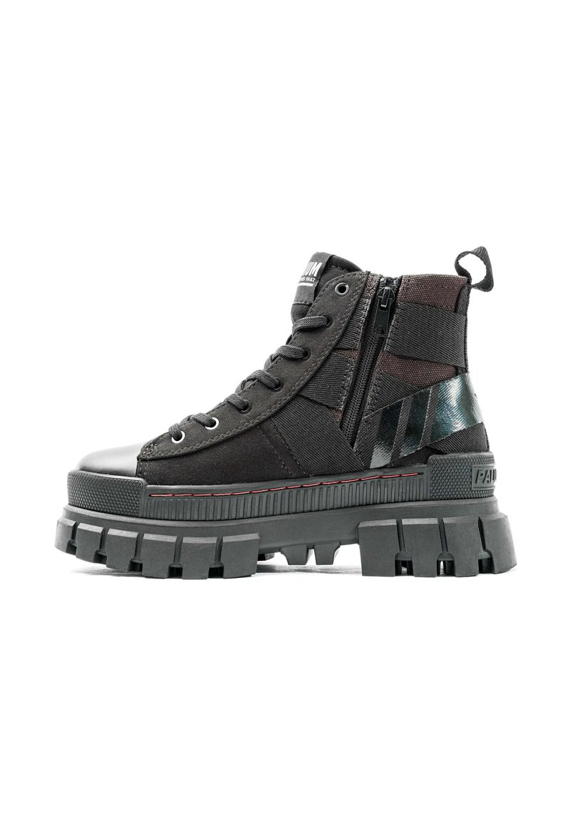 Palladium REVOLT HI ARMY - Bottines à plateau - black/noir - ZALANDO.FR