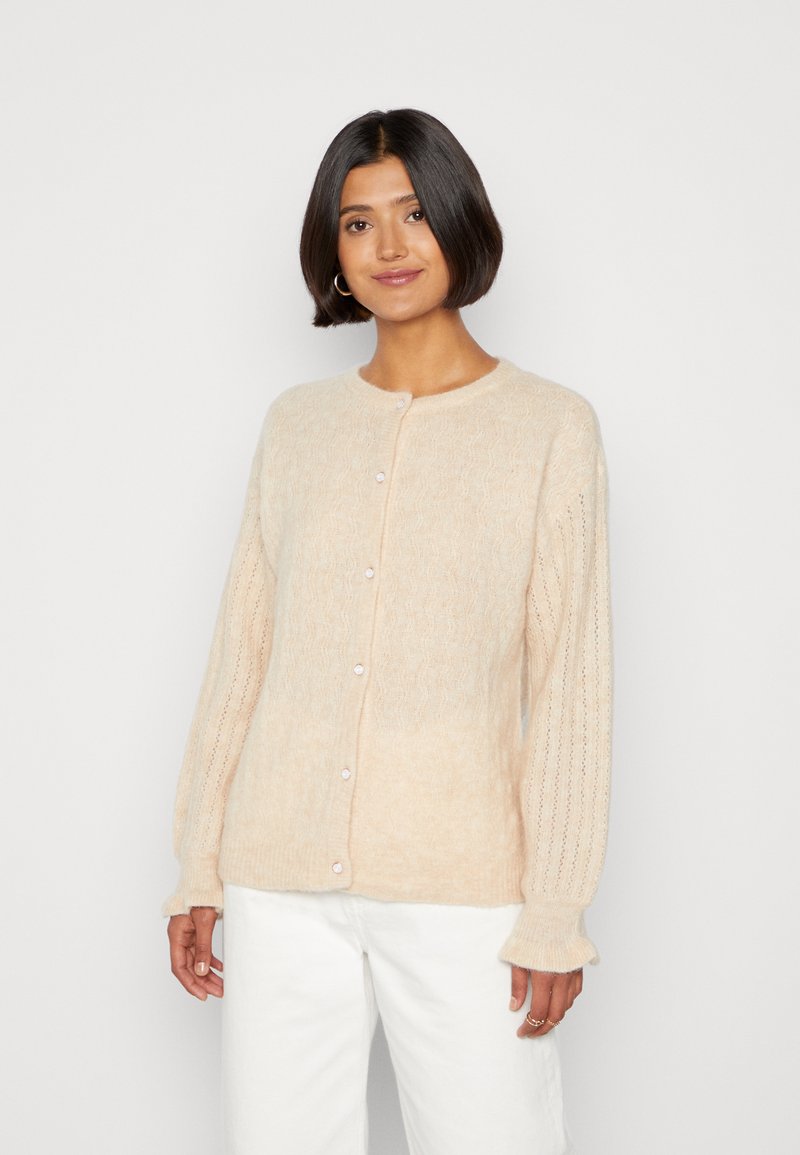 YAS YASHUSH CARDIGAN - Gilet - birch/écru - ZALANDO.BE