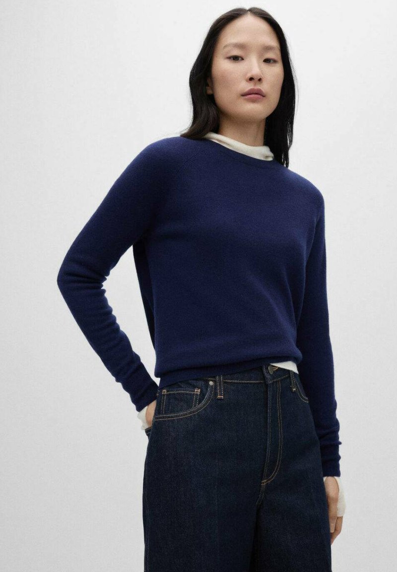 Mango Sweter/błękit królewski - Zalando.pl