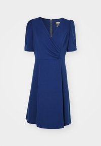 DKNY SIDE RUCHED - Cocktail dress / Party dress - coastal blue/blue ...