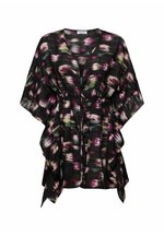 Esprit STRUKTURIERTER MIT PRINT - Cape - black - Zalando.co.uk