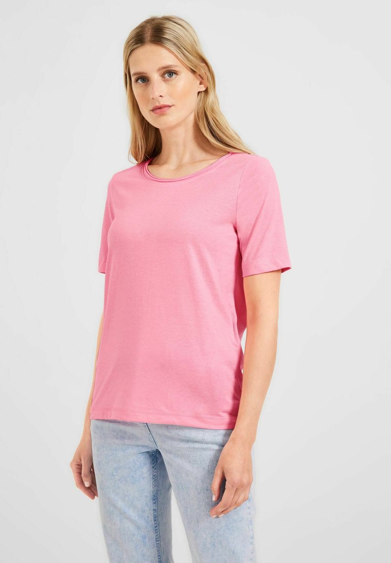 Cecil BASIC UNI - T-Shirt basic - pink/neonpink - Zalando.de