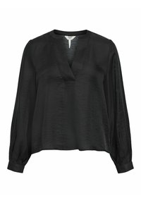 Object GLÄNZENDE - Bluse - black/sort - Zalando.dk