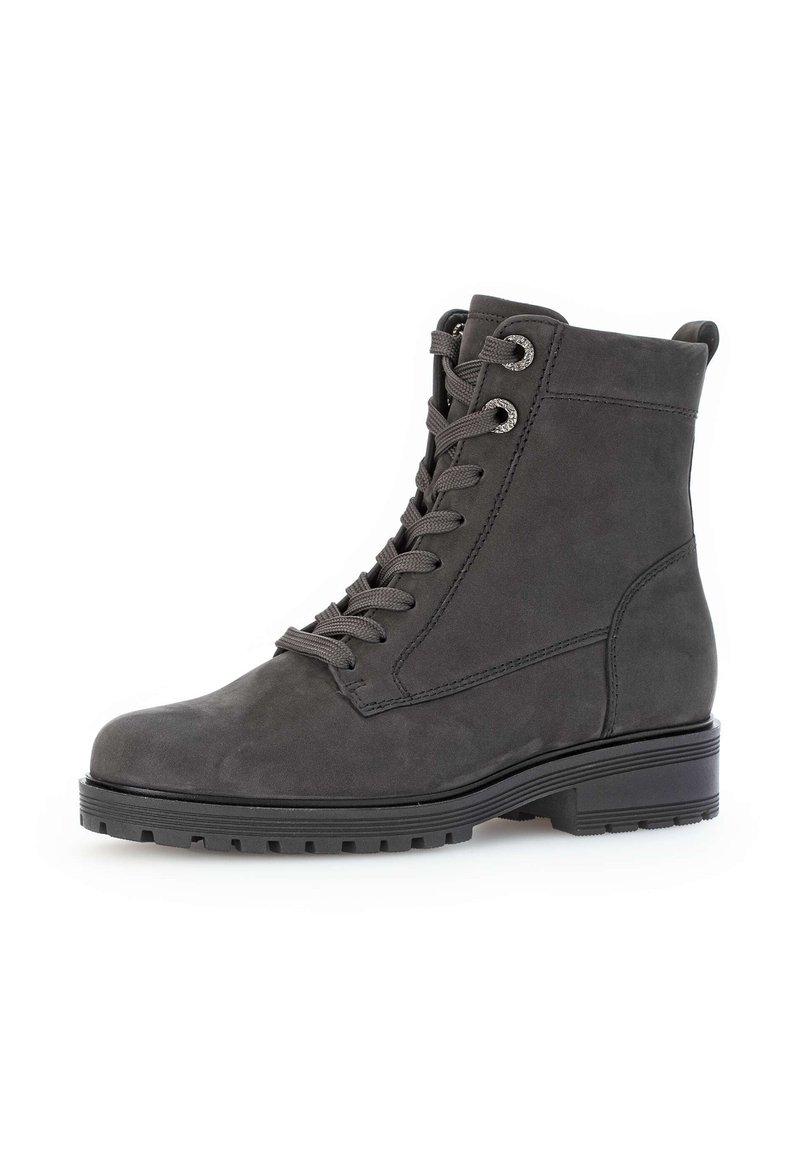 Gabor Platform ankle boots - pepper micro/grey - Zalando