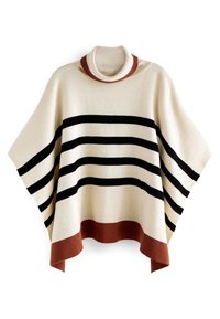 Next STRIPE PONCHO - Poncho - ecru black/beige - Zalando.nl