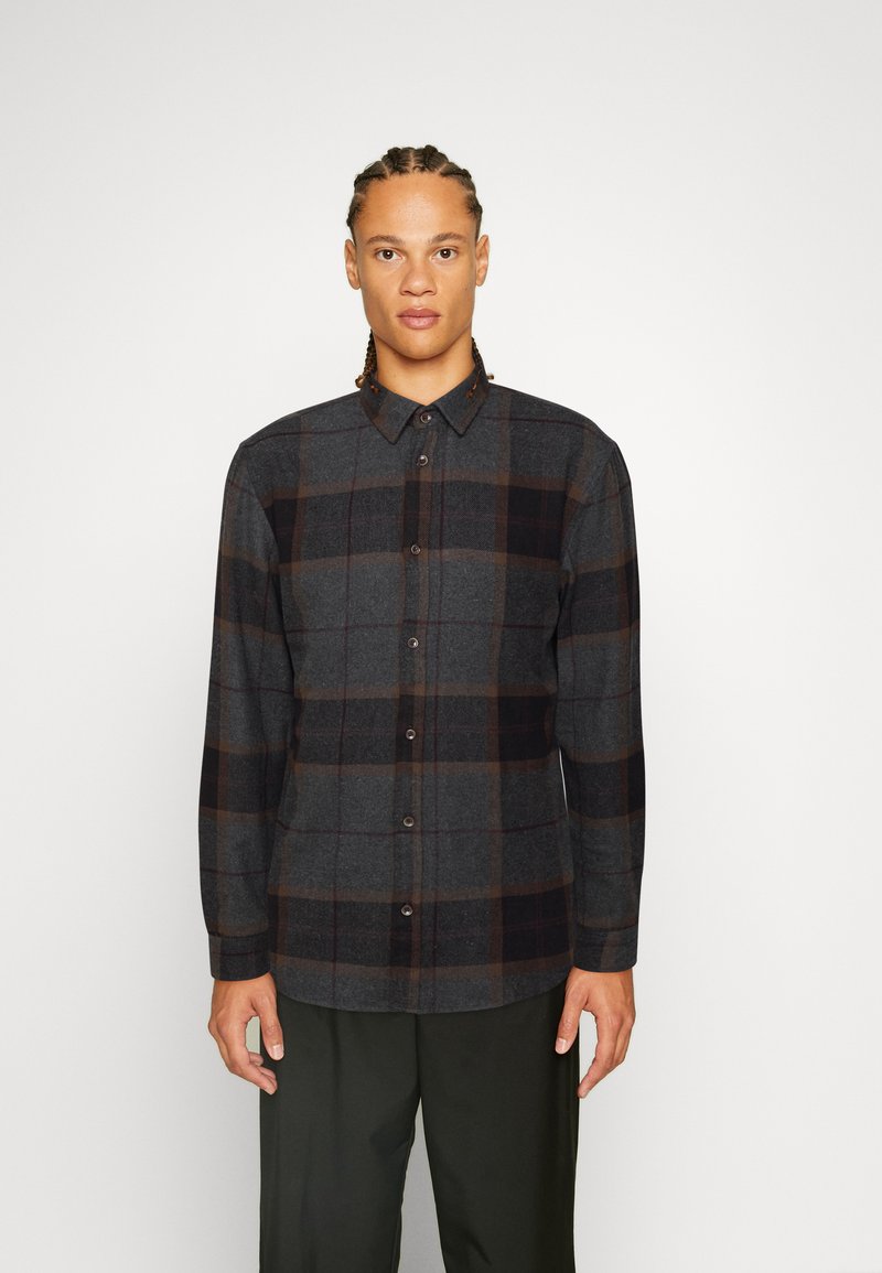 Anerkjendt LOUIS - Hemd - dark grey melange/dunkelgrau - Zalando.de