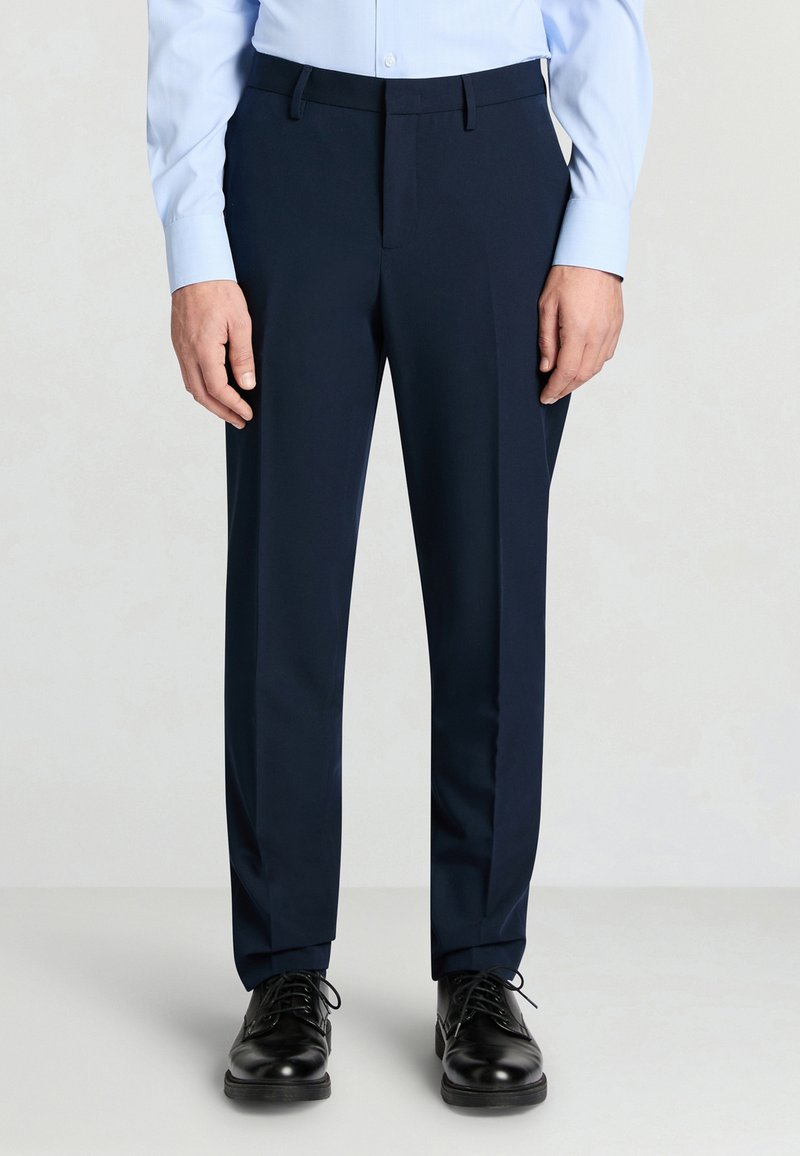 Calliope LUNGO TINTA UNITA - Suit trousers - blu notte/dark blue - Zalando