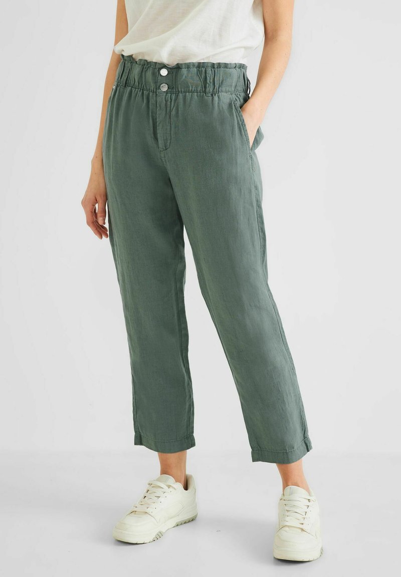 Street One LOOSE FIT - Stoffhose - grün/dunkelgrün - Zalando.de