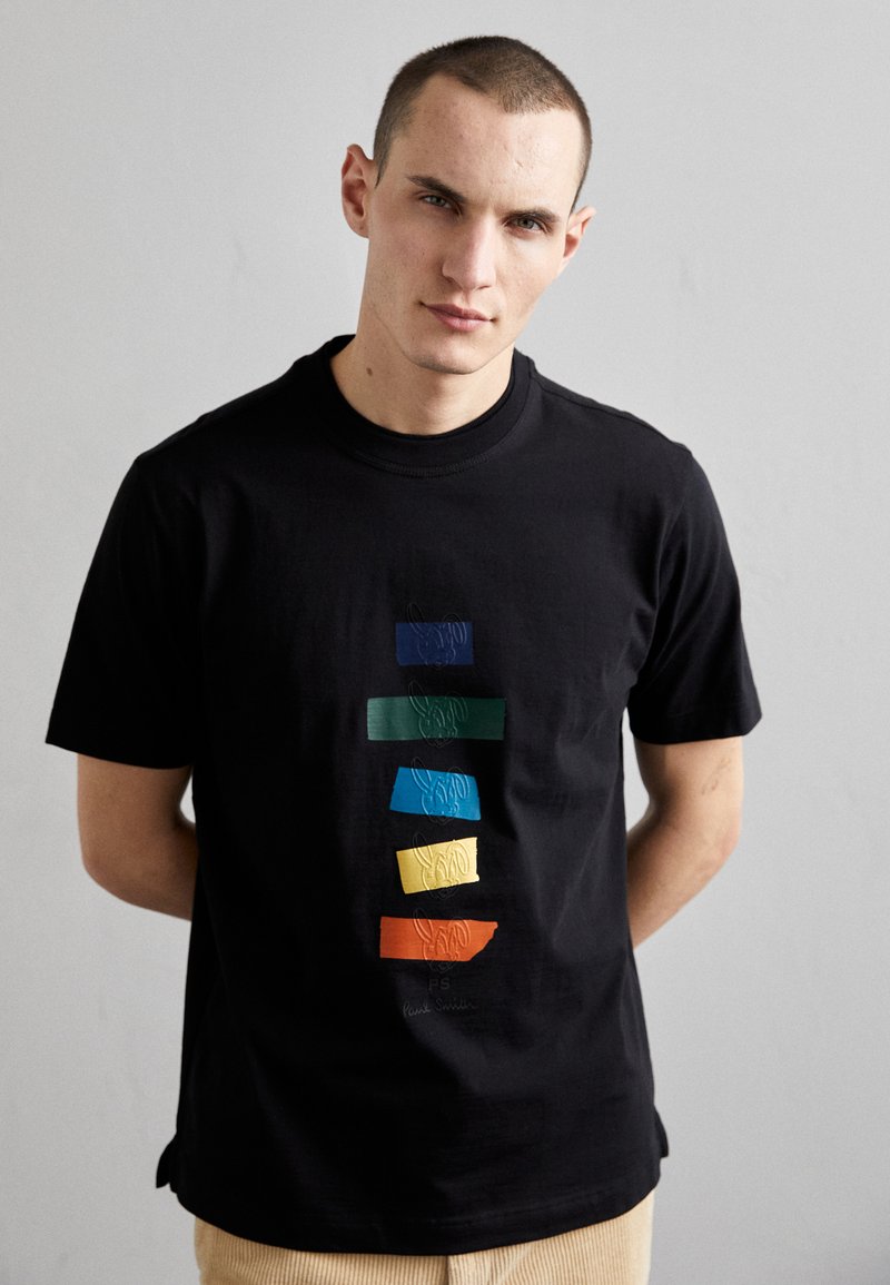 PS Paul Smith MENS TAPED BUNNIES - T-shirts print - black/sort - Zalando.dk