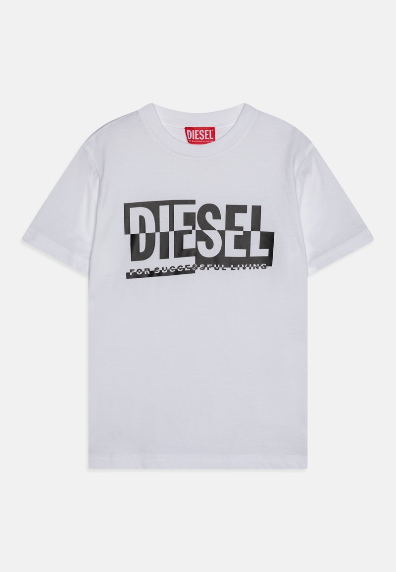 Diesel TGUN UNISEX - Print T-shirt - bianco/white - Zalando.ie