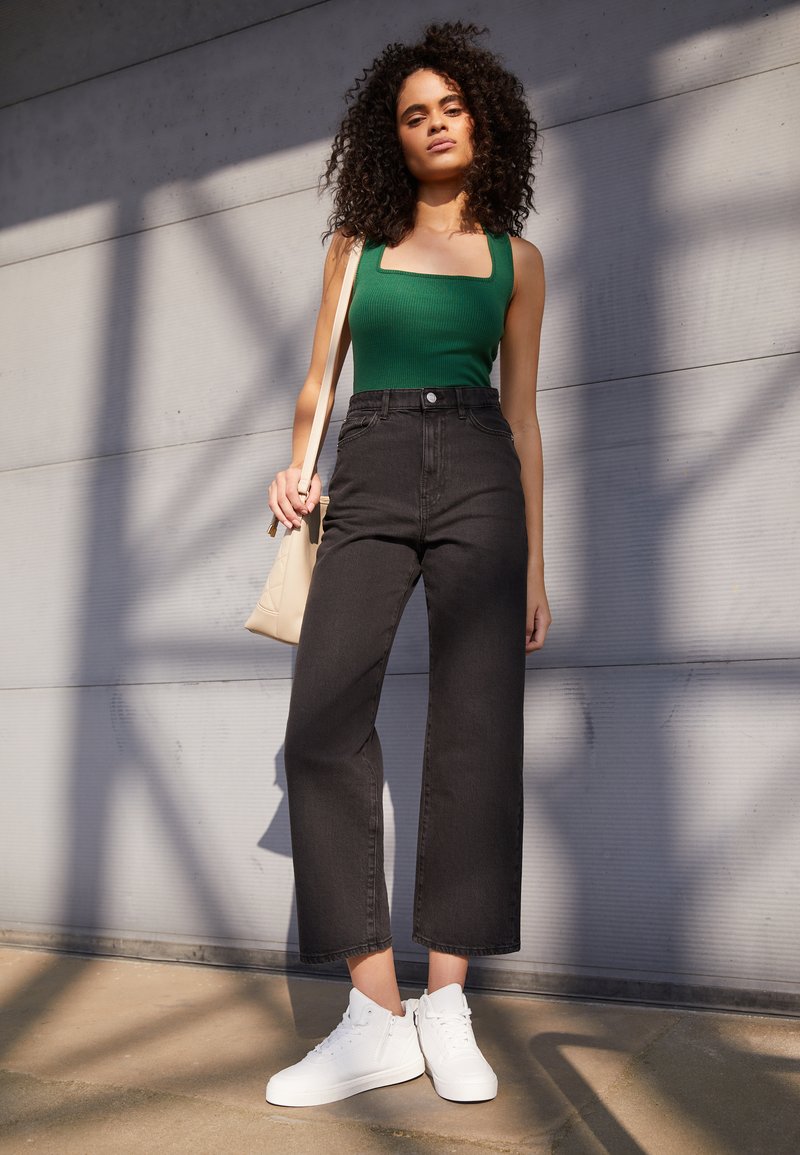 Lindex TROUSERS HANNA - Jeans baggy - black/nero denim - Zalando.it