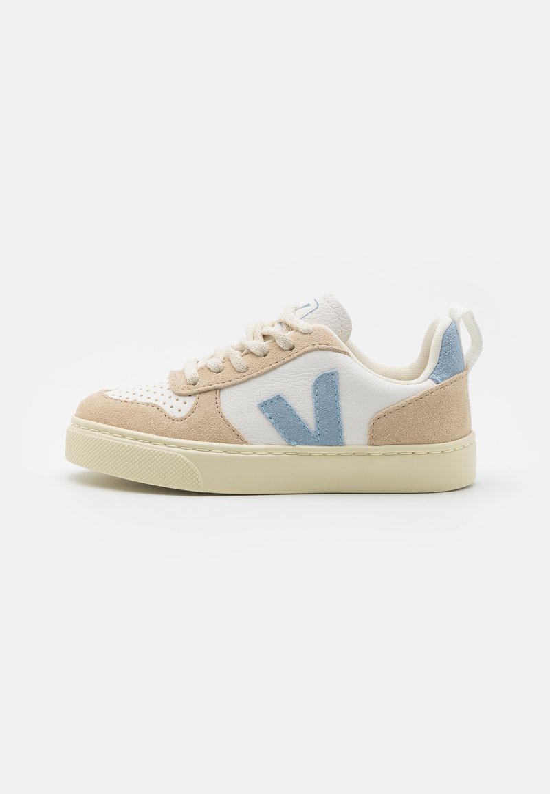 Veja SMALL V-10 LACES UNISEX - Trainers - extra-white/steel/almond ...