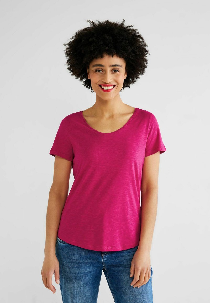 Street One T-Shirt basic - pink - Zalando