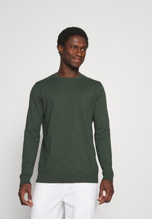 Selected Homme SLHVINCE LS BUBBLE CREW NECK W NOOS - Pullover - marshmallow/twisted light grey ...