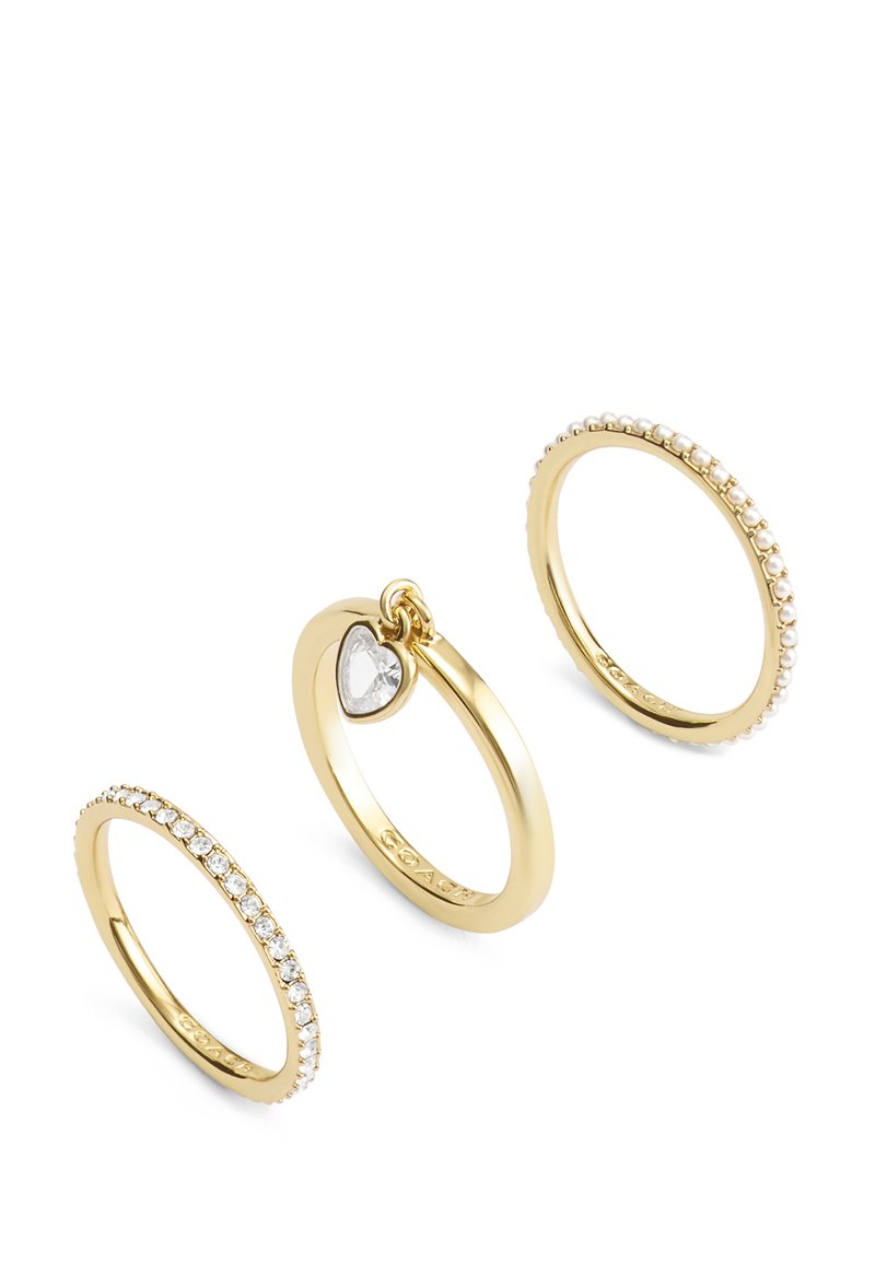 Coach HEART SET - Ring - natural/gold-coloured - Zalando.ie