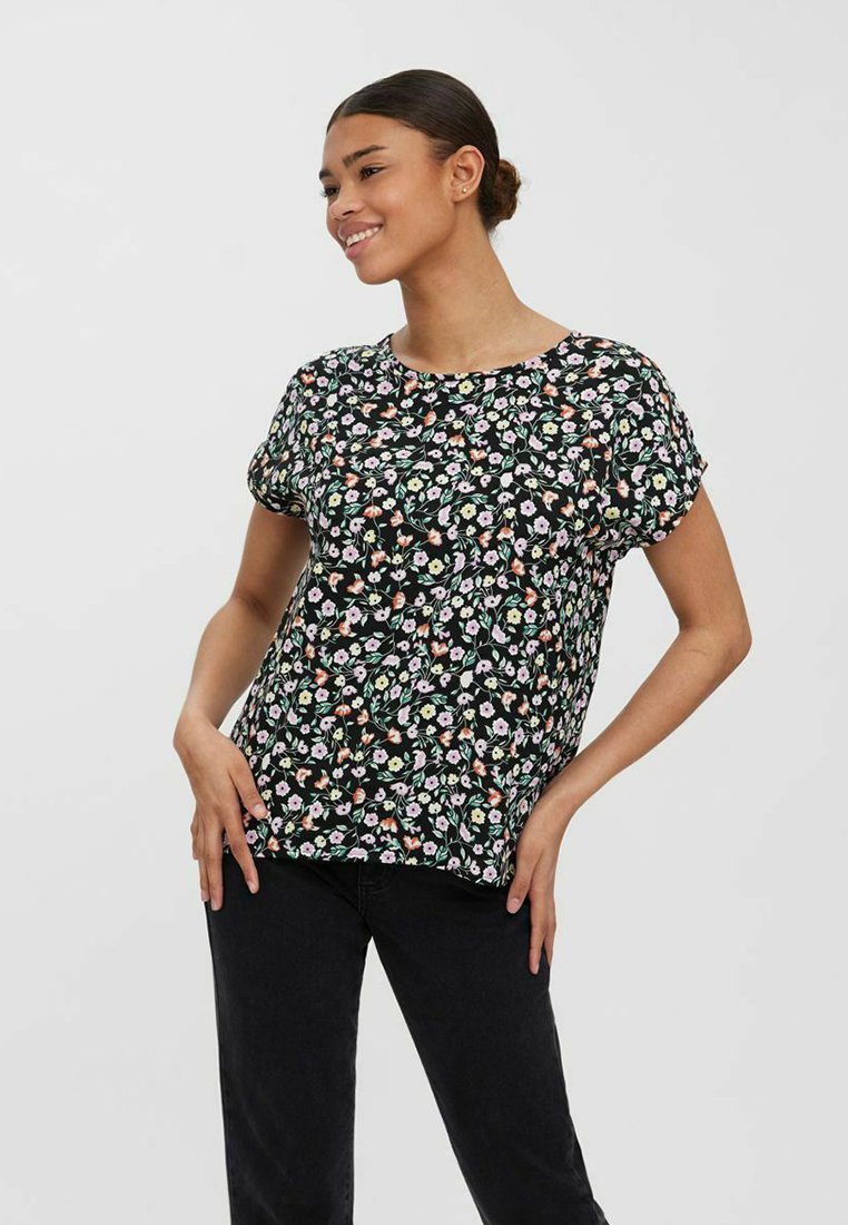 Vero Moda T-shirt con stampa - black/nero-screziato - Zalando.it